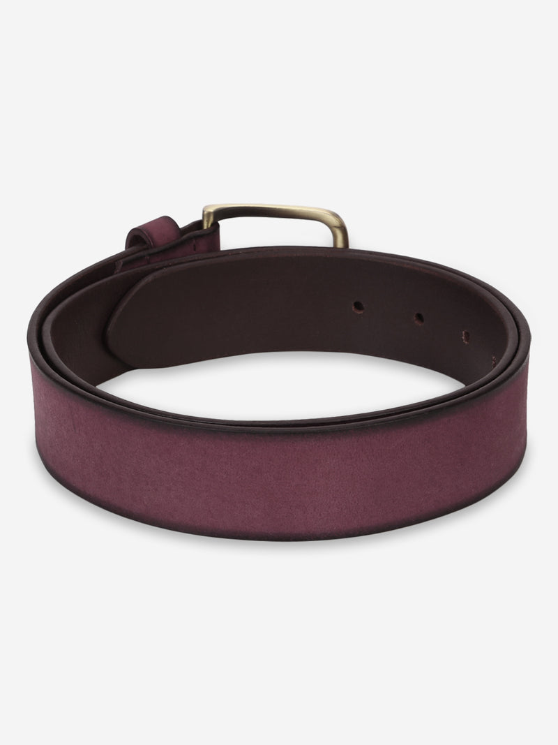Aditi Wasan genuine leather maroon elegant men's belts